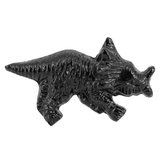 Knopje metaal dino zwart